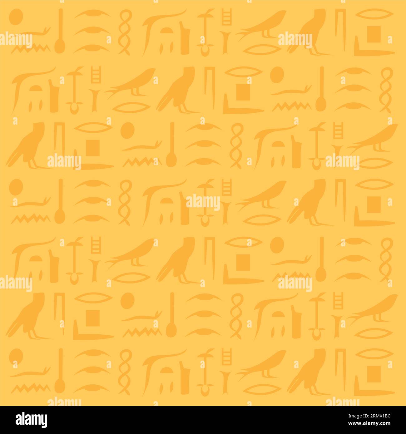 Seamless pattern background with egyptian hieroglyphs Vector Stock ...