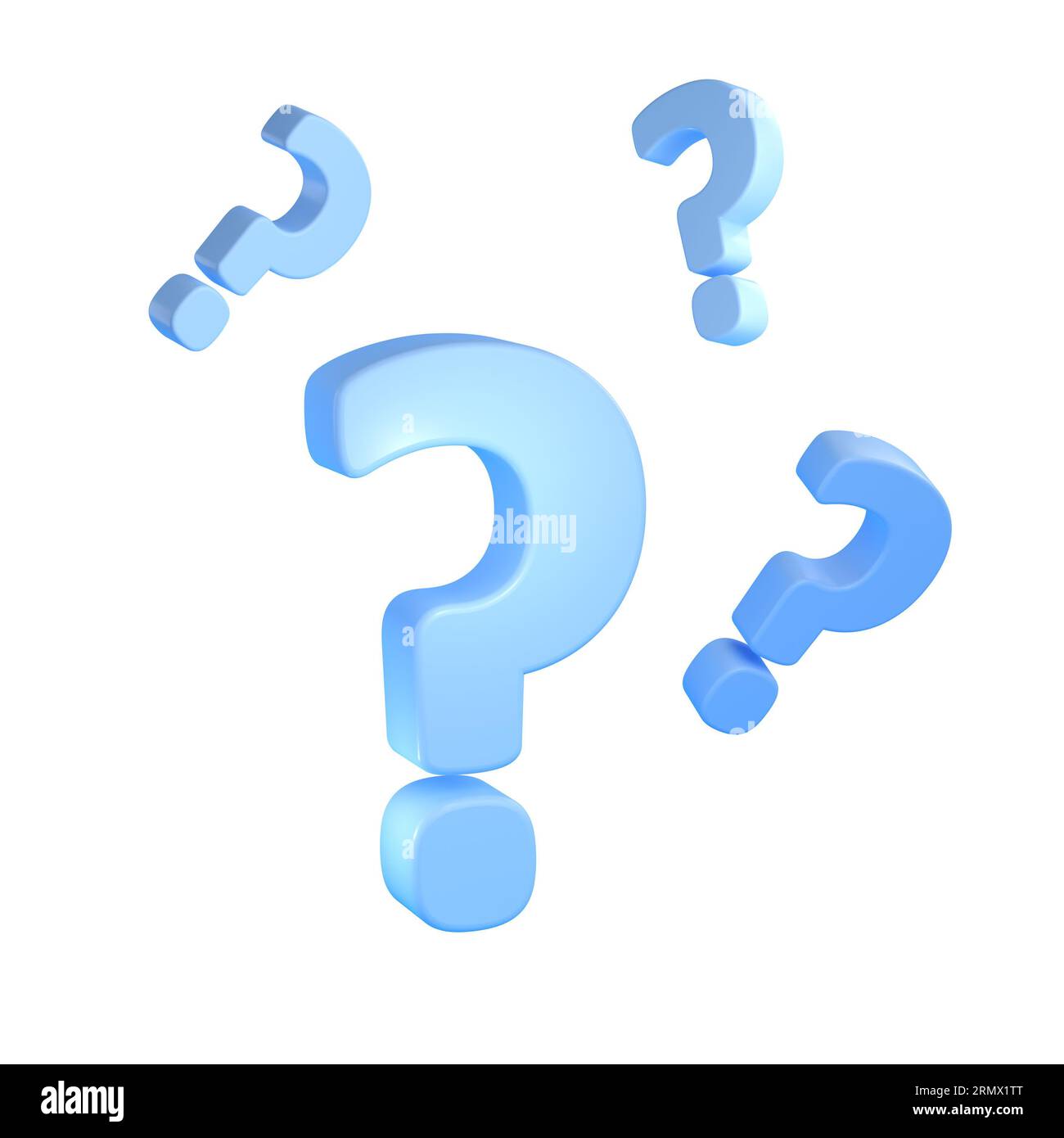 3d Realistic blue question marks. luxury template decorative design ...