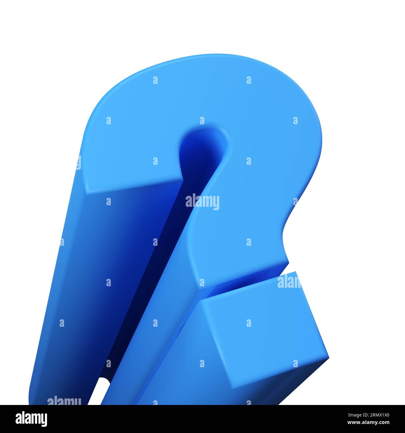 3d Realistic blue question mark. luxury template decorative design ...