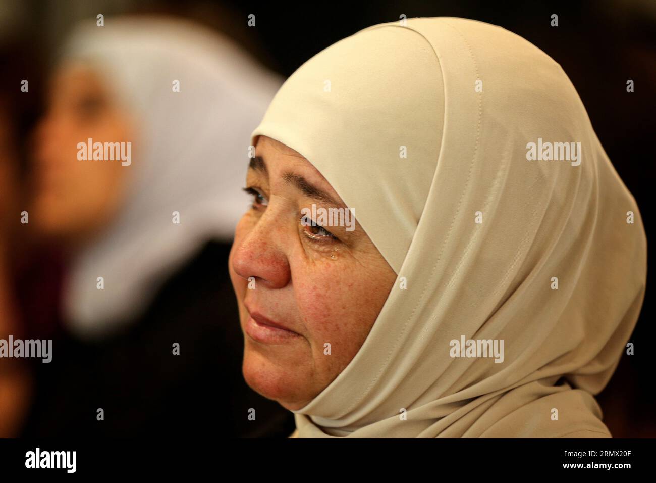 Beirut, Lebanon. 30th Aug, 2023. Fatima al Khatib, 50, mother of Syrian ...