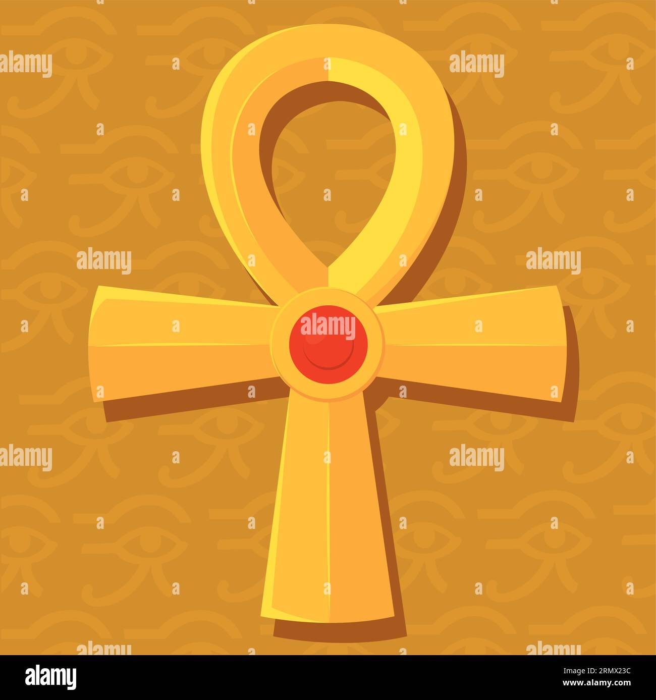 Isolated golden pharaoh symbol icon Egypt Vector Stock Vector Image ...