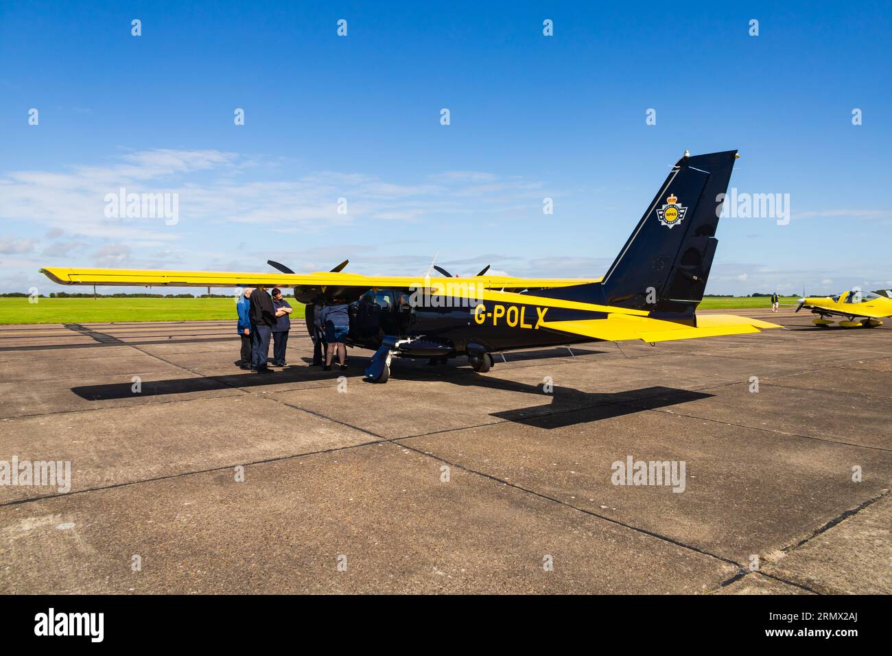 National Police Air Service Partenavia Vulcanair P68R aircraft. On the ...