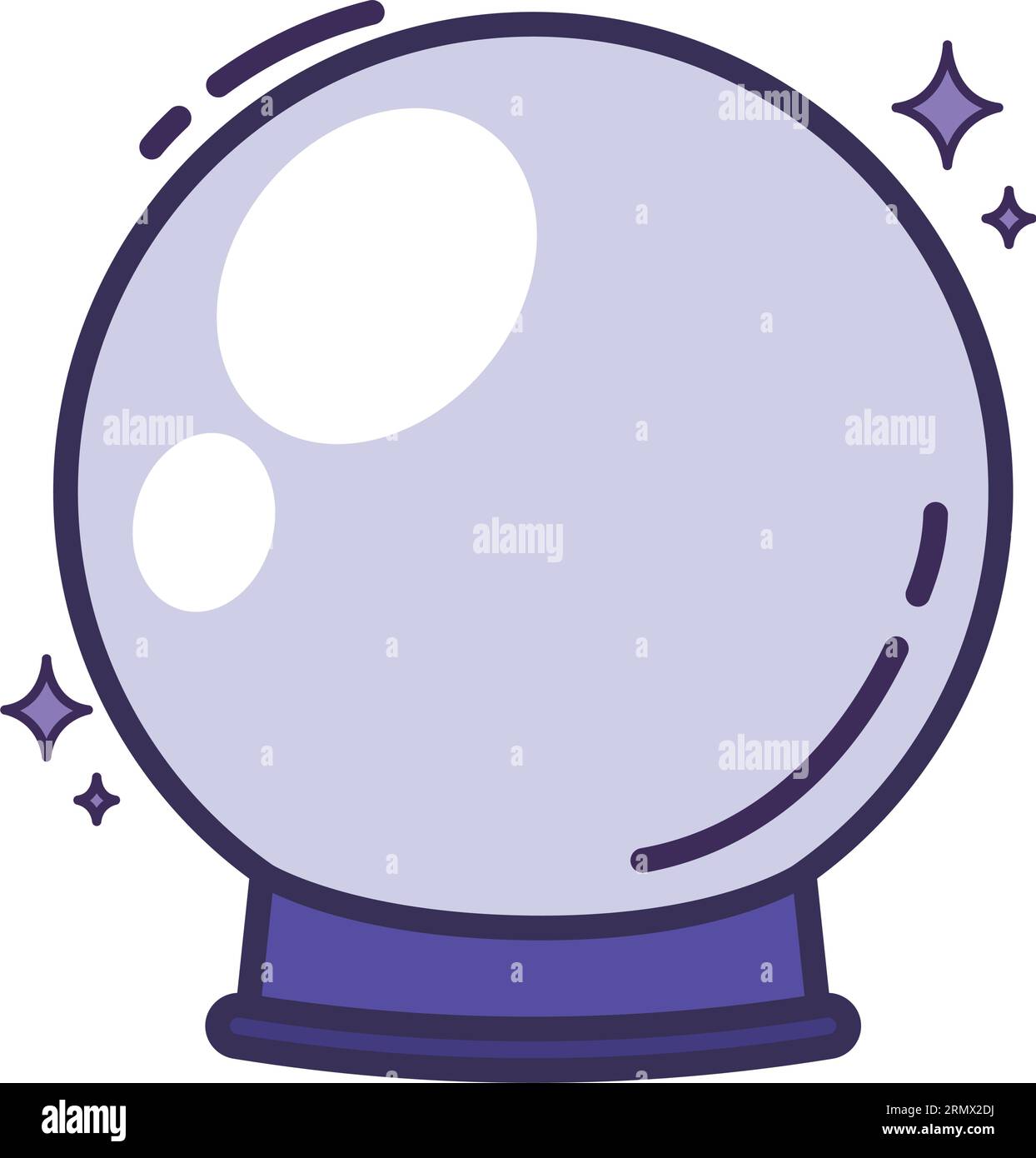 Isolated colored crystal ball Cut Out Stock Images & Pictures - Alamy