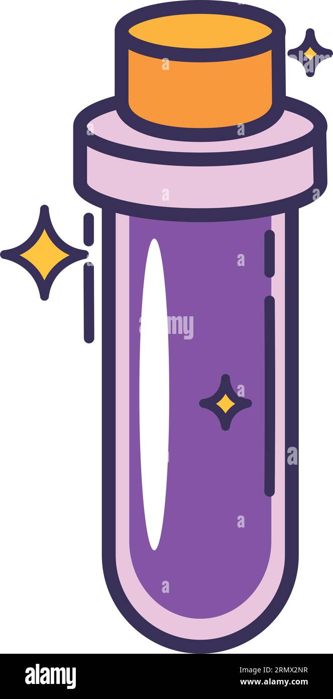 Isolated colored alchemy flask potion magic icon Vector Stock Vector ...