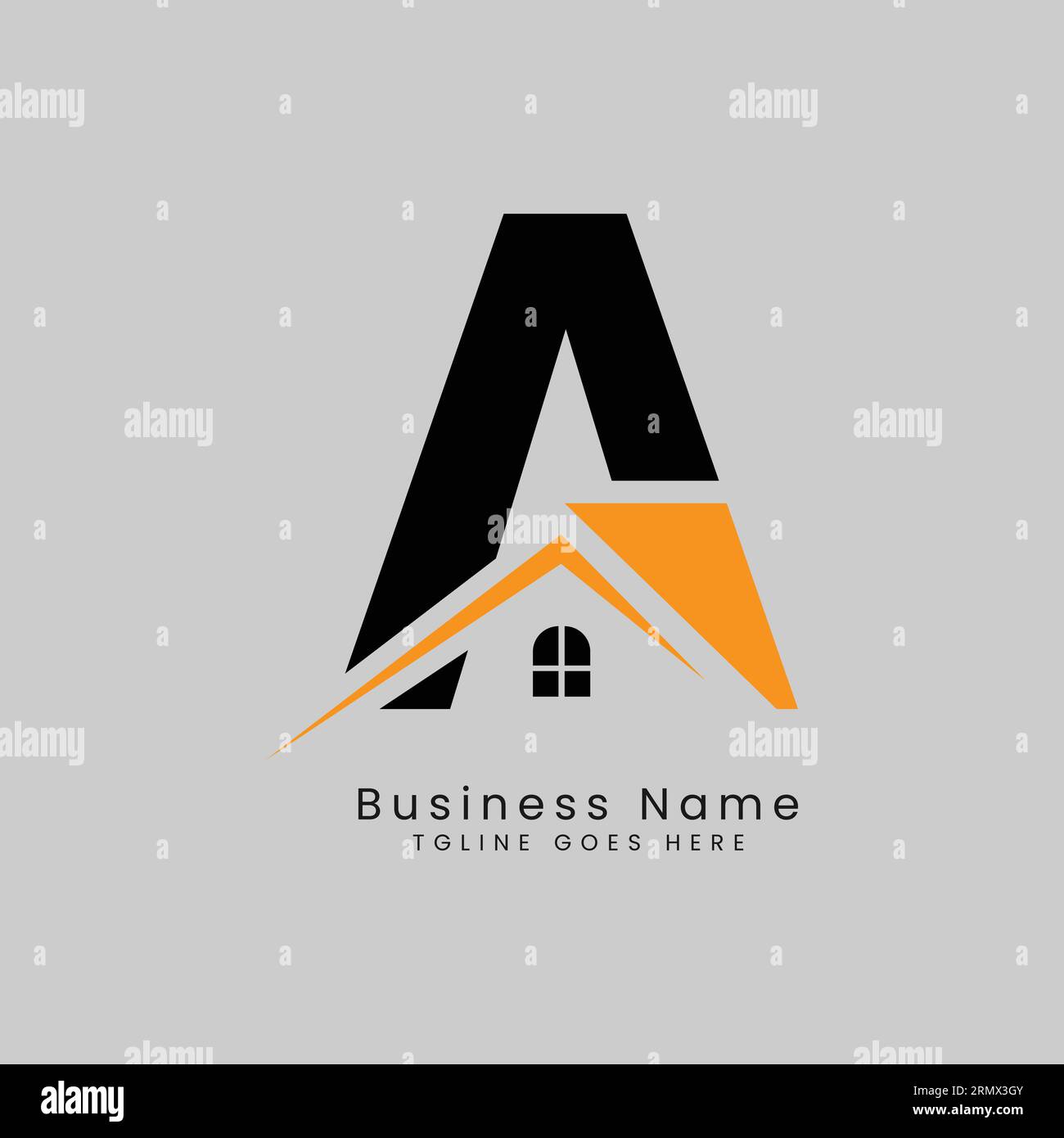 Letter a with roof logo Stock Vector Images - Alamy