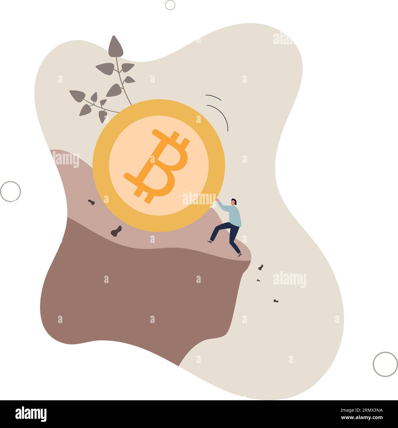 Cryptocurrency risk Stock Vector Images - Alamy