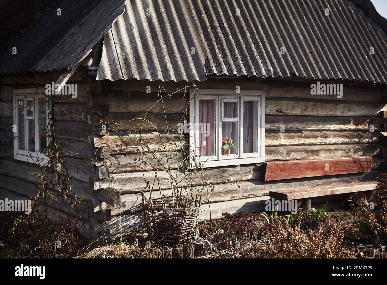An old house in Polissia, Ukraine Stock Photo - Alamy