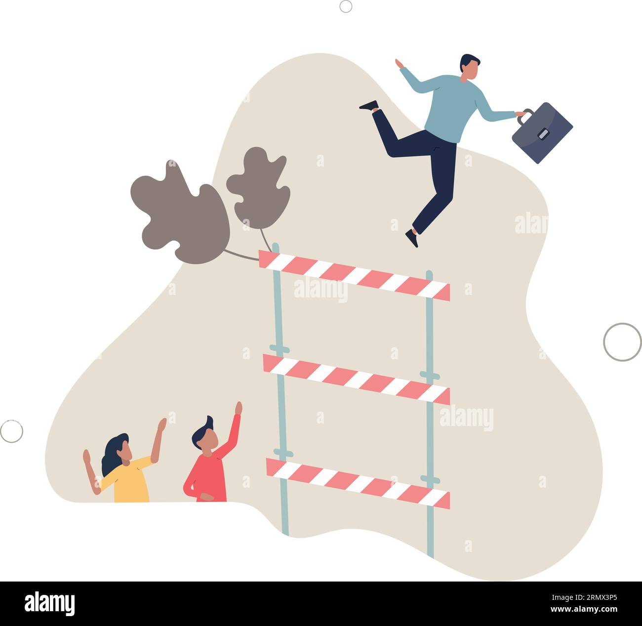 Measuring personal success Stock Vector Images - Alamy