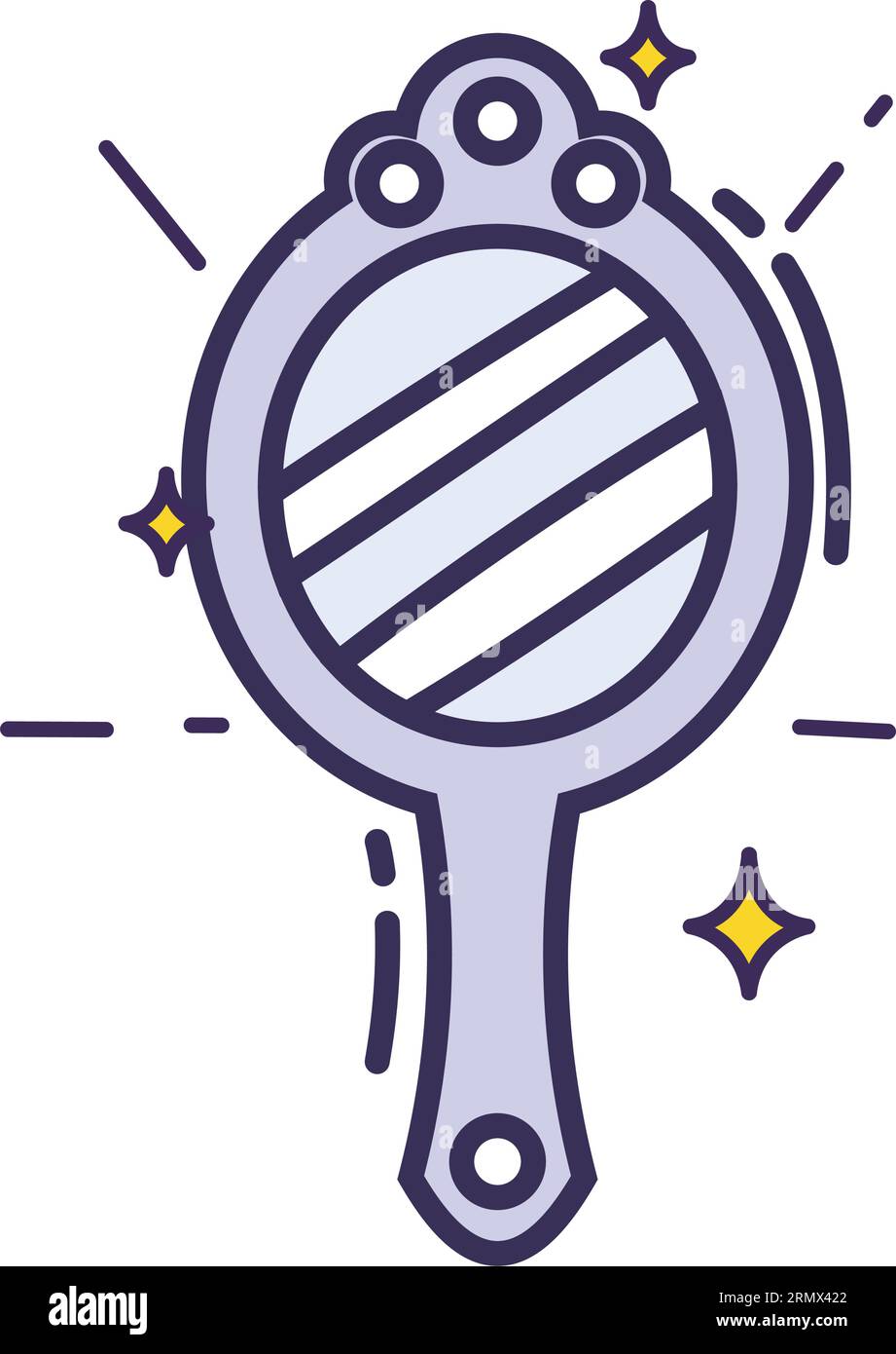 Isolated colored magic mirror icon Vector Stock Vector Image & Art - Alamy