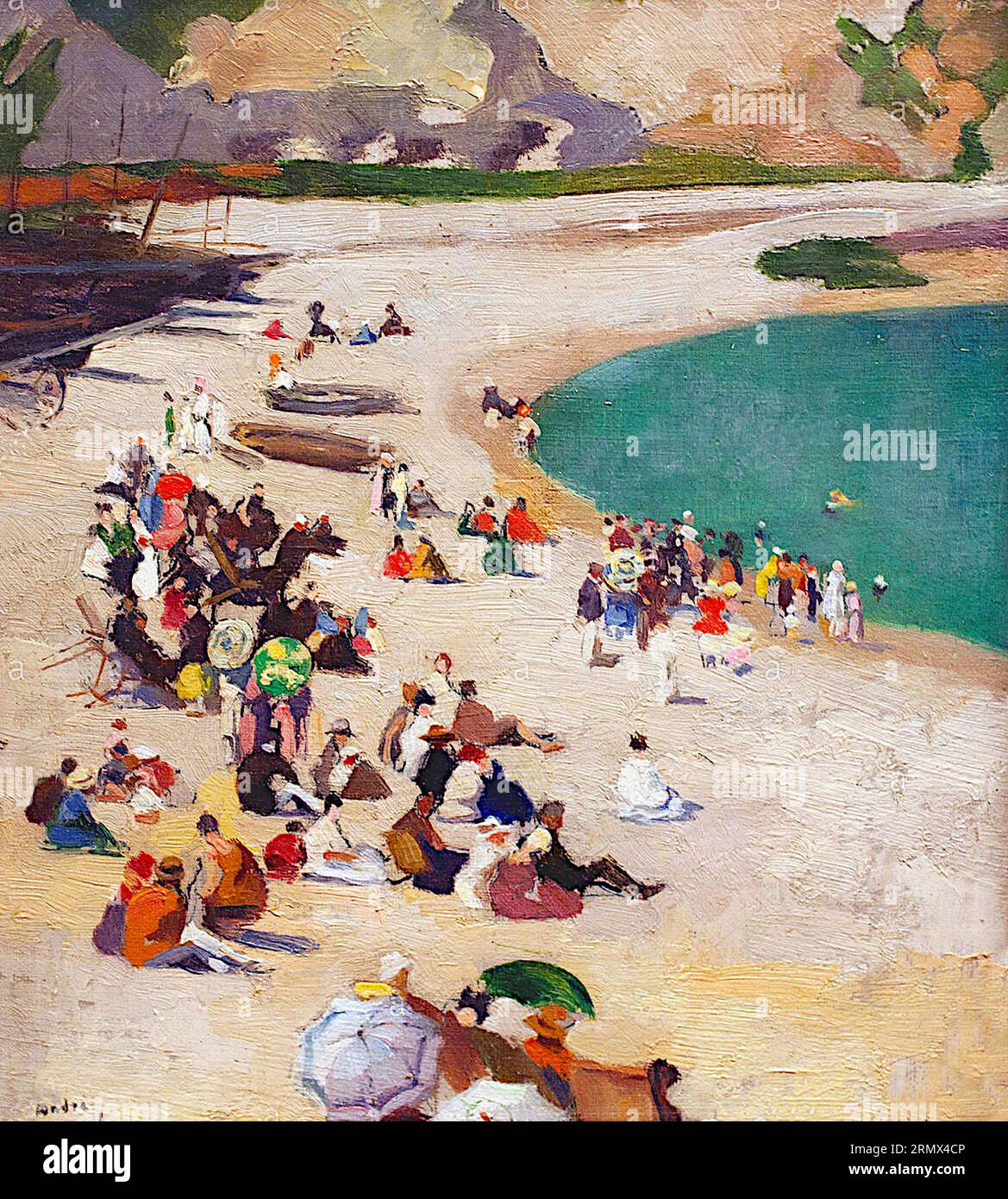 Retro beach illustration hi-res stock photography and images - Alamy