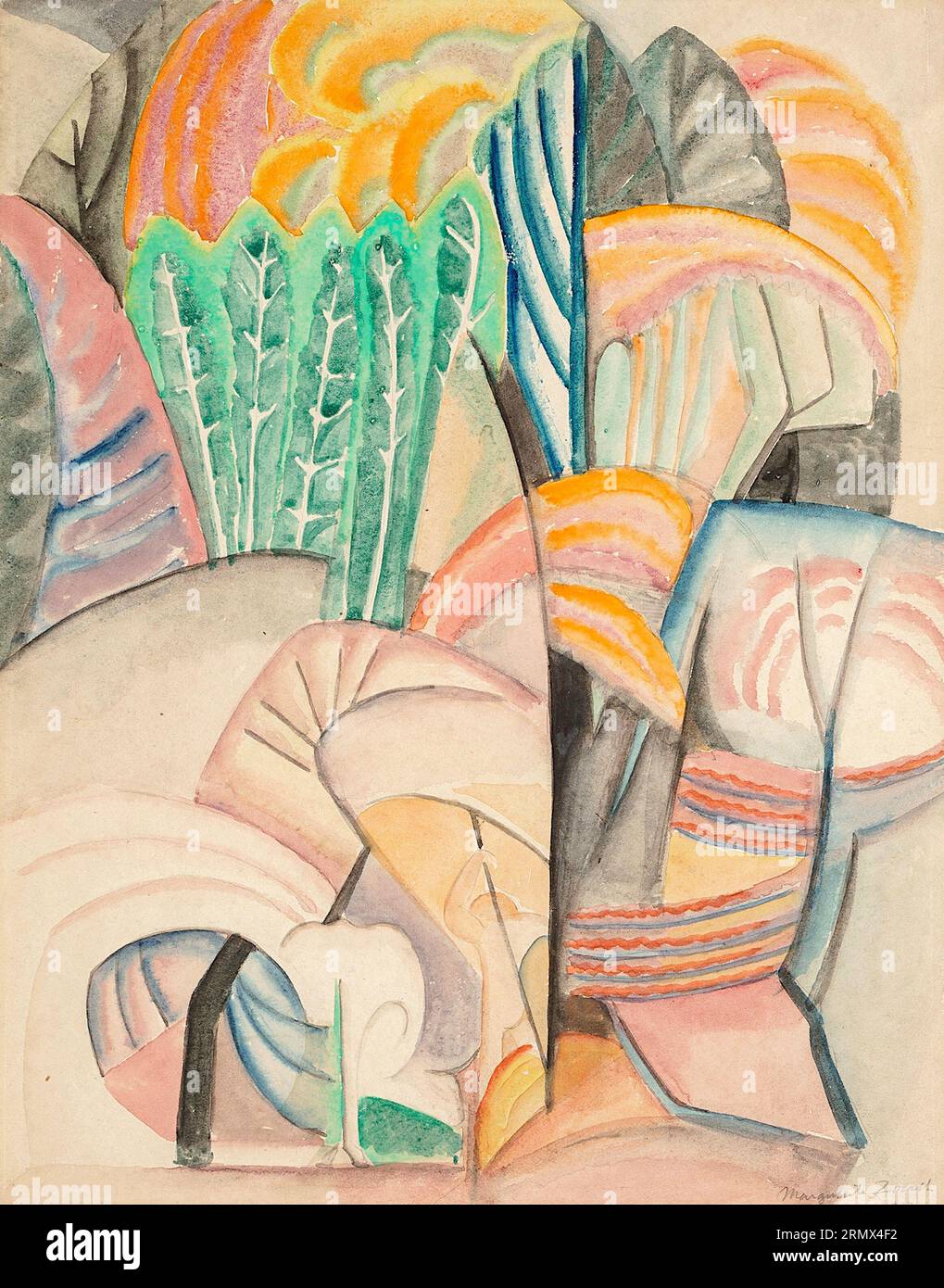 Marguerite Thompson Zorach - New England Fall - Autumn Landscape - 1917 ...