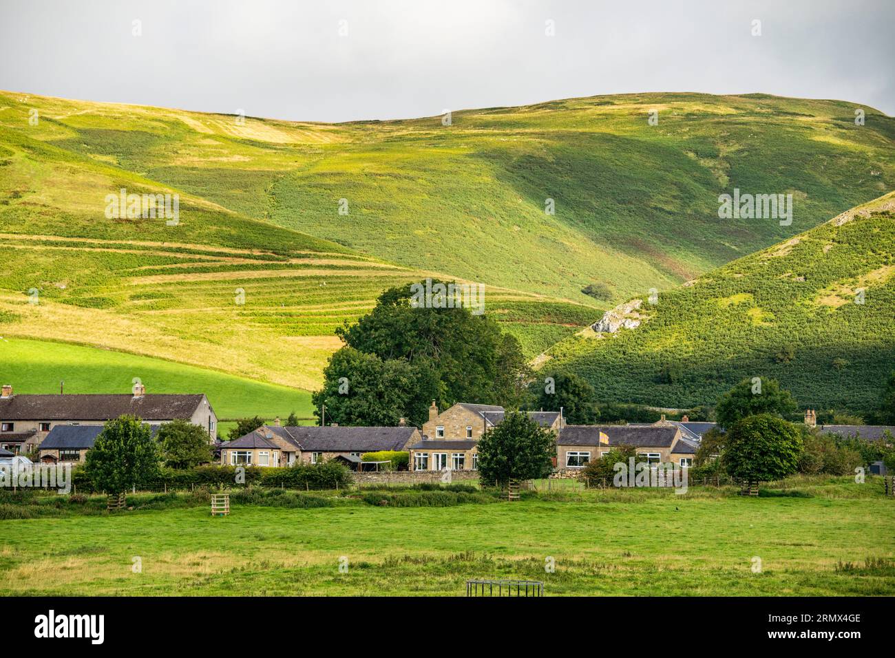 Remote village of Alwinton, Northumberland National Park Stock Photo ...