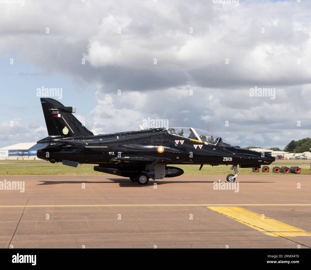 BAE Systems Hawk Advanced Jet Trainer of 4FTS waits to depart from the ...