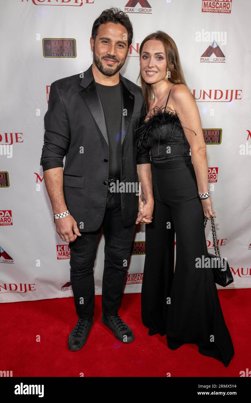 Los Angeles, USA. 29th Aug, 2023. Director Daniel Locicero, Singer Aida ...