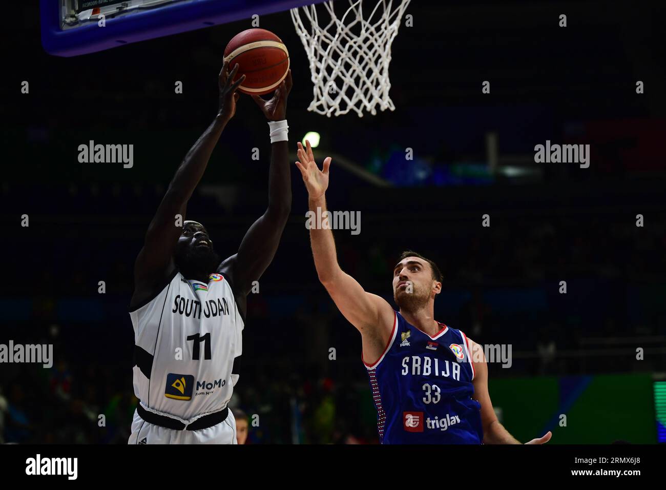 Quezon, Philippines. 30th Aug, 2023. Marial Shayok (L) of South Sudan ...