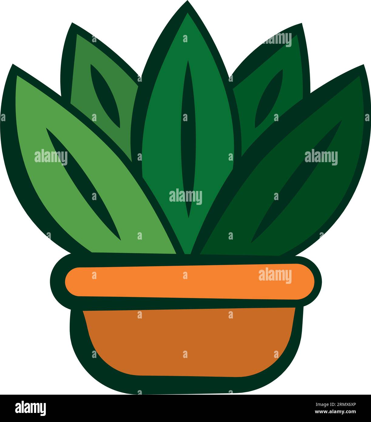 Isolated colored indoor plant icon Vector Stock Vector Image & Art - Alamy