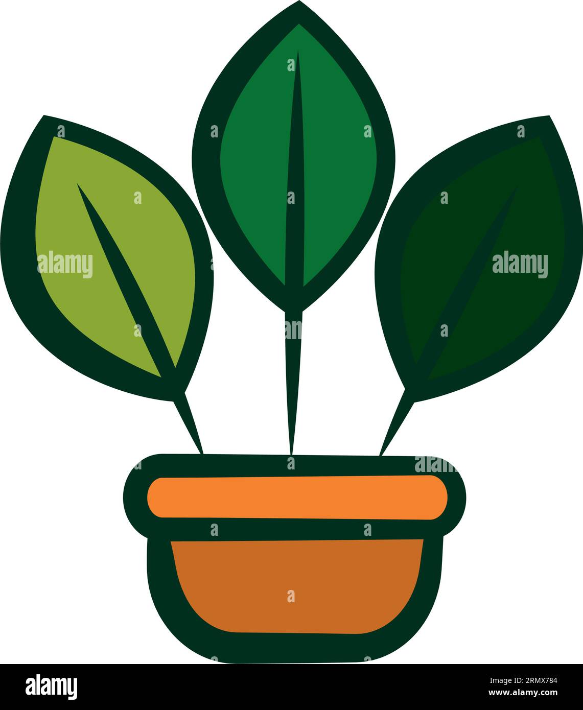 Isolated colored indoor plant icon Vector Stock Vector Image & Art - Alamy