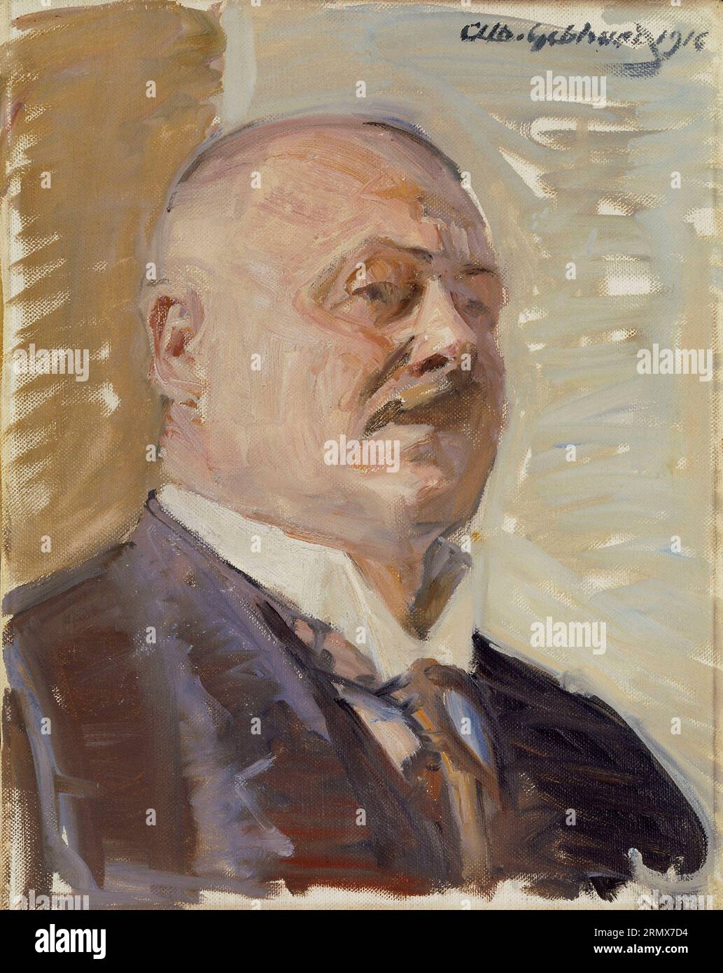 Self-Portrait 1916 by Albert Gebhard Stock Photo - Alamy