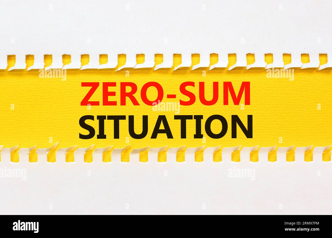 Zero-sum situation symbol. Concept words Zero-sum situation on ...