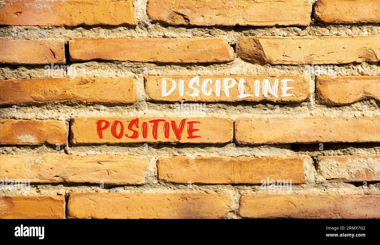 Positive discipline symbol. Concept words Positive discipline on ...