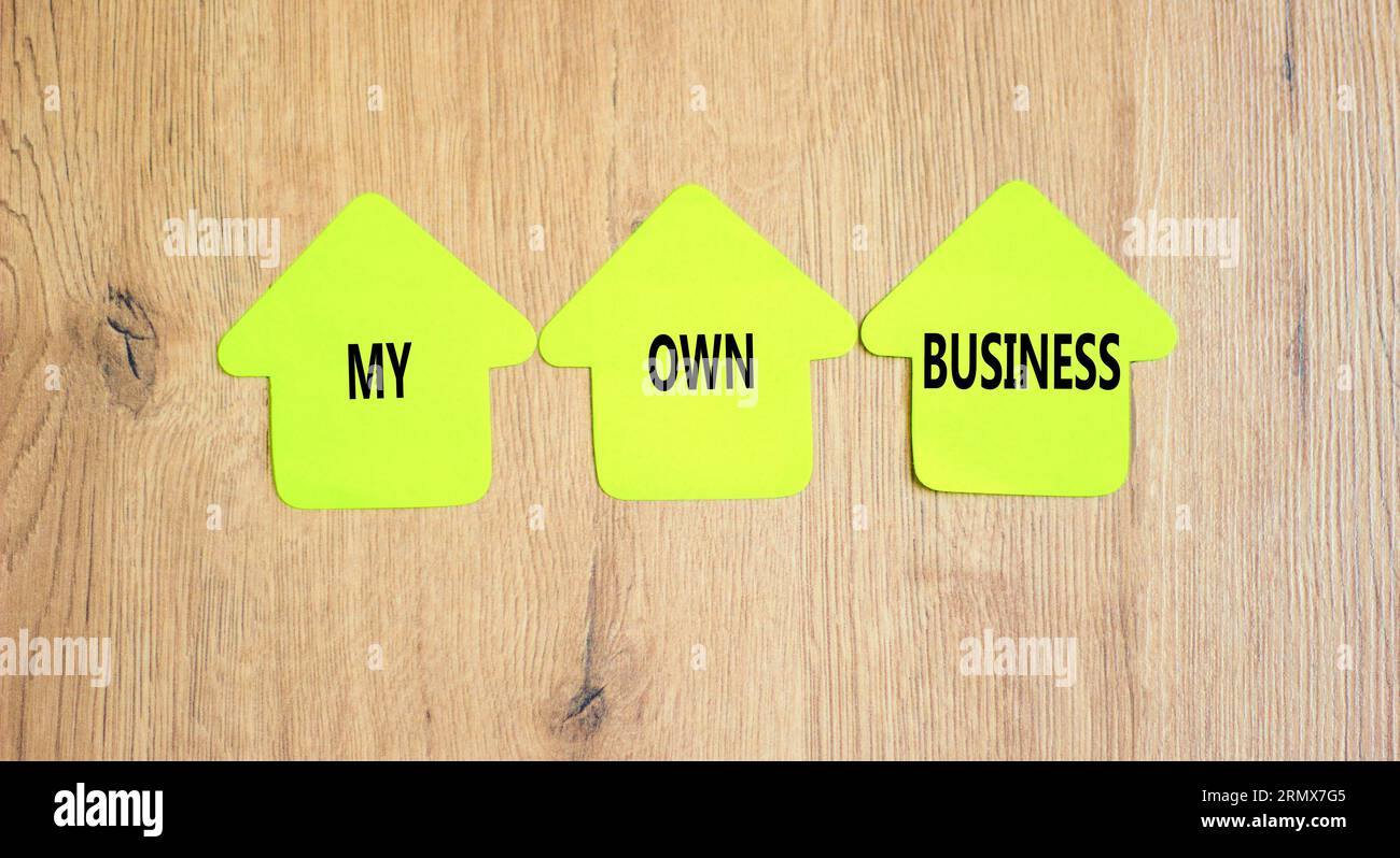 My own business symbol. Concept words My own business on beautiful ...