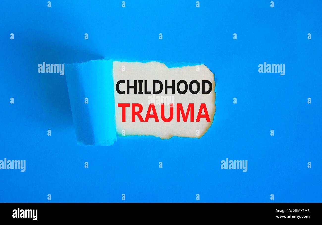 Childhood trauma symbol. Concept words Childhood trauma on beautiful ...