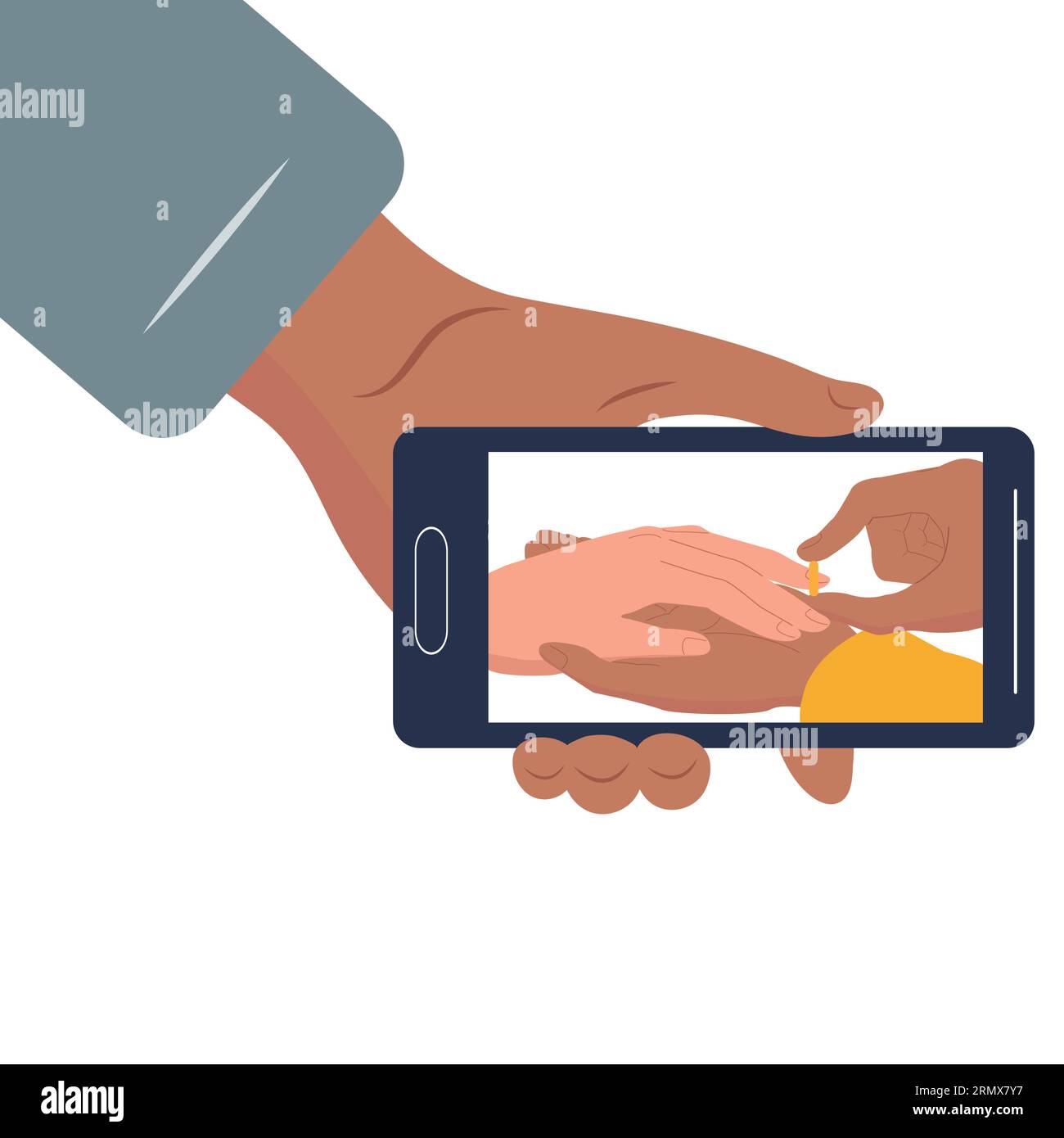 Marriage proposal, wedding ring, two hands, newlyweds, love Stock ...