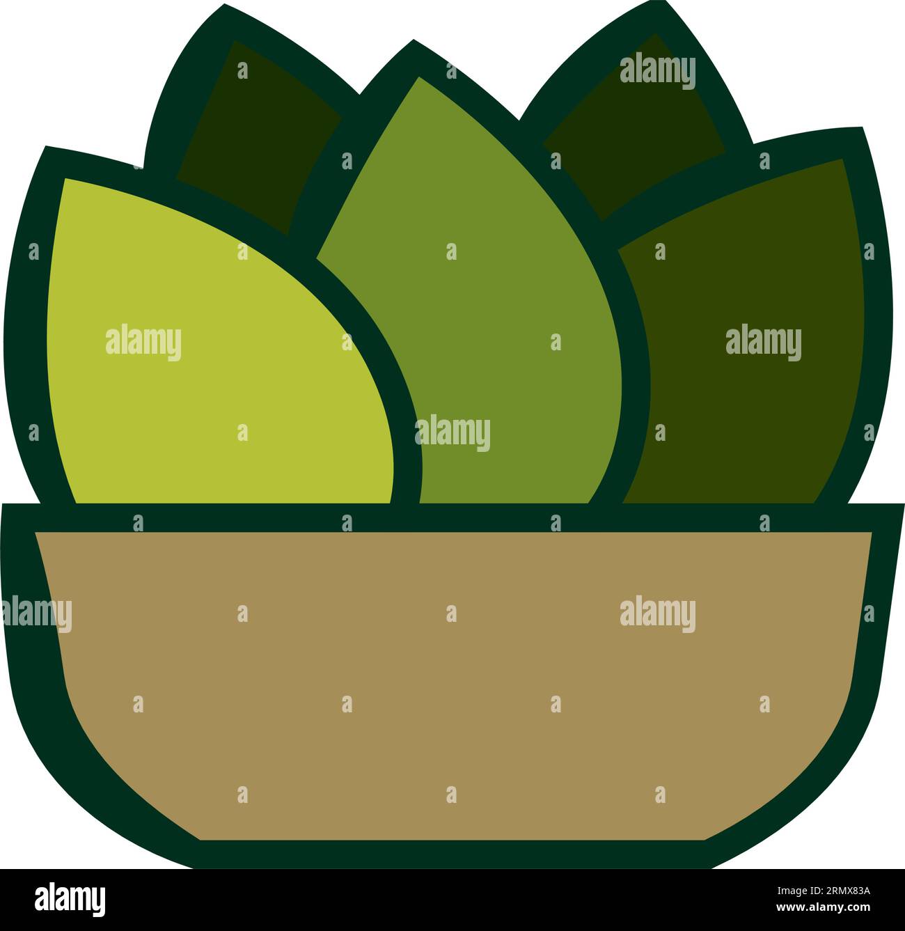 Isolated colored indoor plant icon Vector Stock Vector Image & Art - Alamy