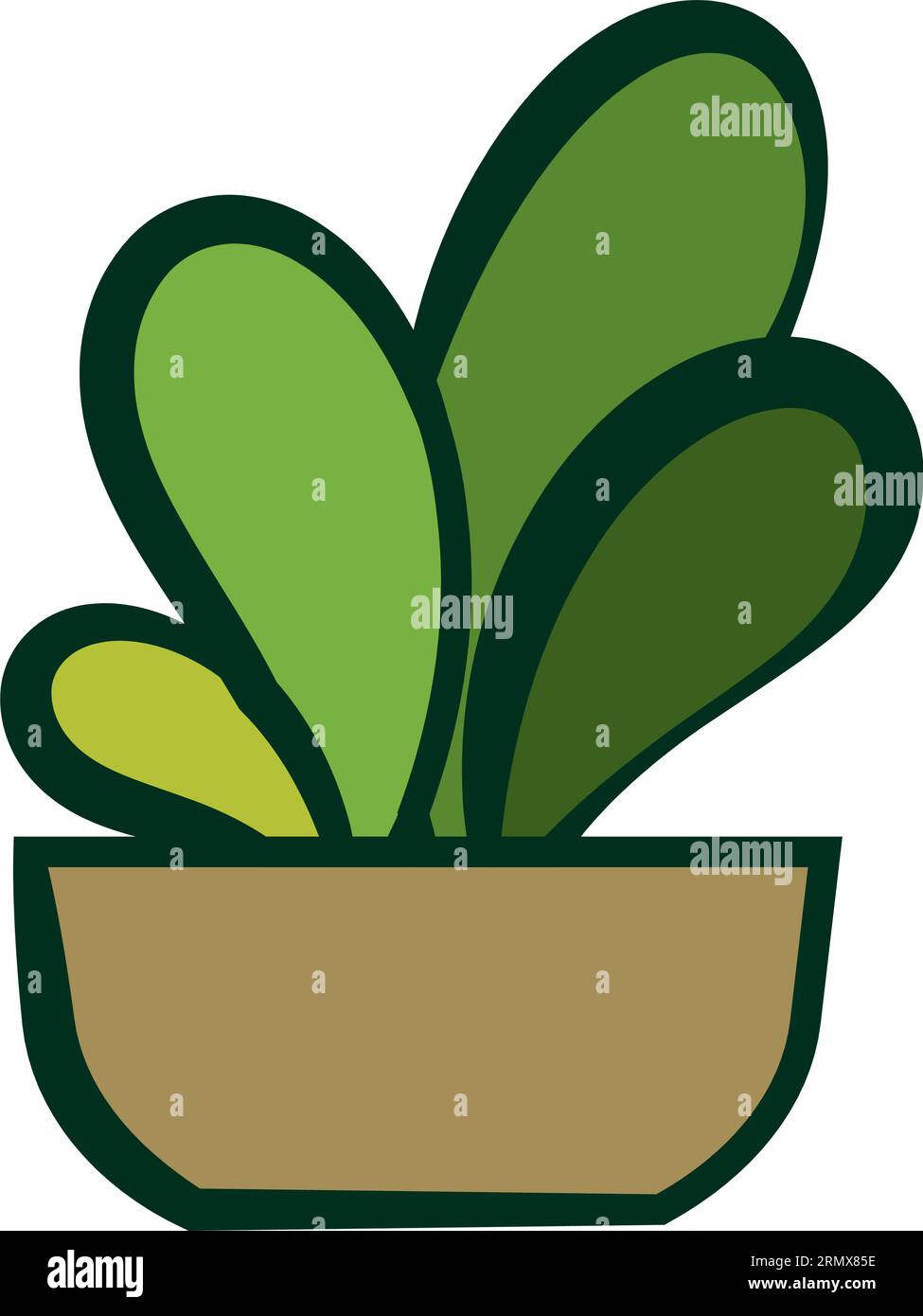 Isolated colored indoor plant icon Vector Stock Vector Image & Art - Alamy