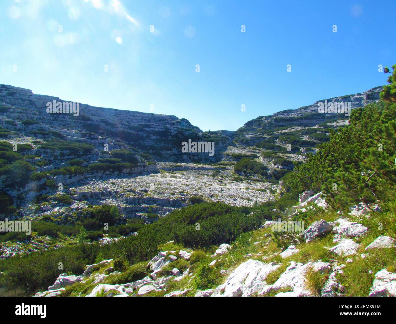 Scenic view of a landscape that looks like a stage with tribunes in the ...