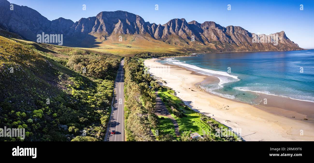 Aerial view of Kogel Bay in Western Cape Province in South Africa Stock ...