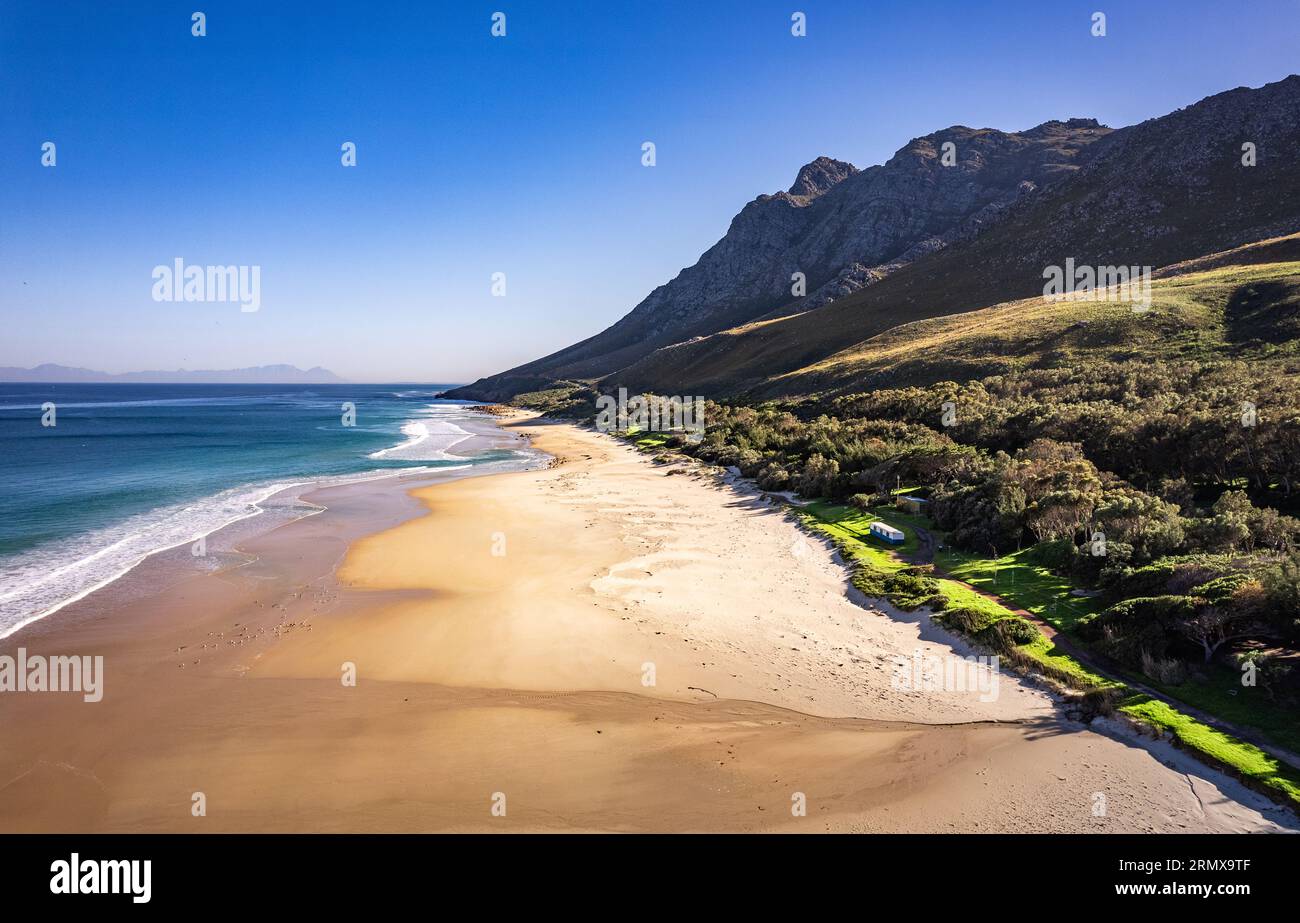 Aerial view of Kogel Bay in Western Cape Province in South Africa Stock ...