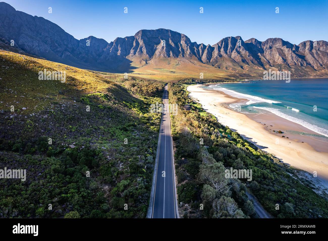 Aerial view of Kogel Bay in Western Cape Province in South Africa Stock ...