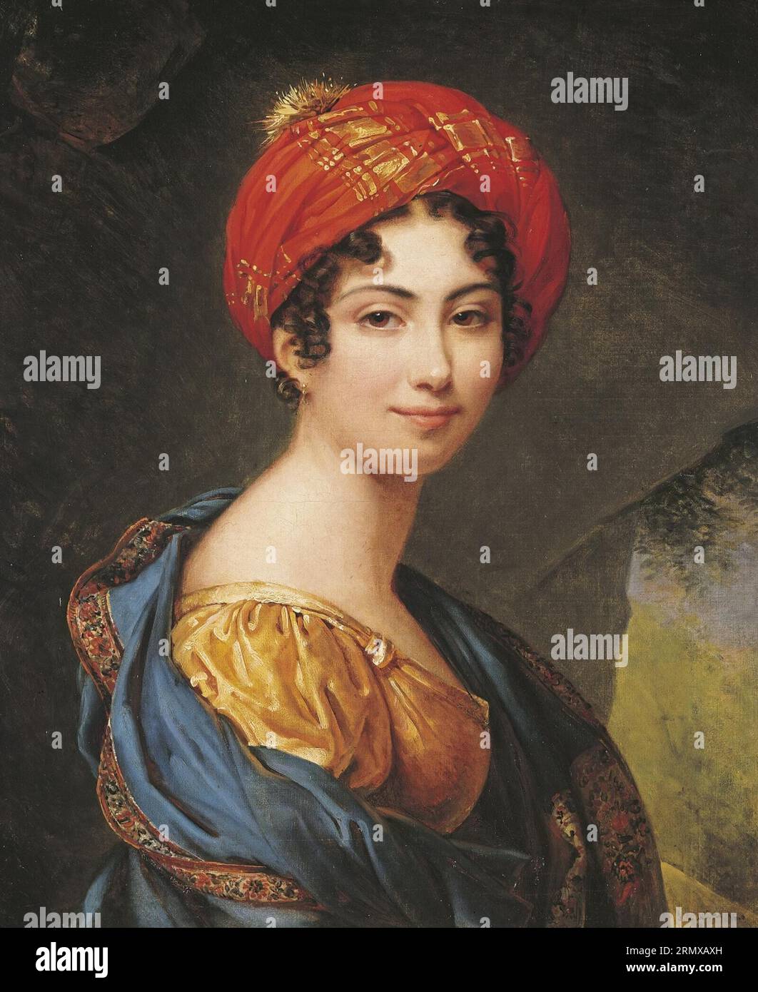 Self-portrait circa 1819 by Julie Hugo Stock Photo - Alamy