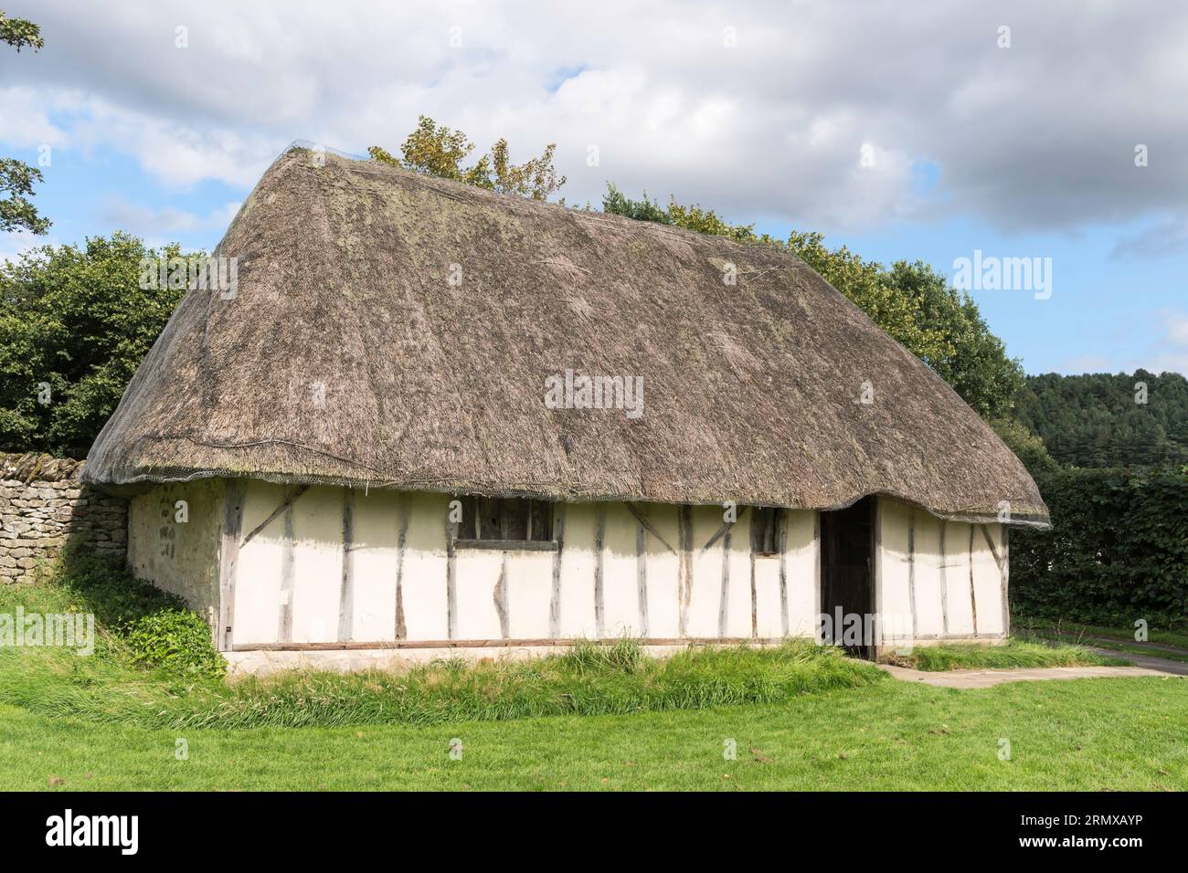 Medieval crofter’s cottage, Ryedale folk museum, England, UK Stock ...