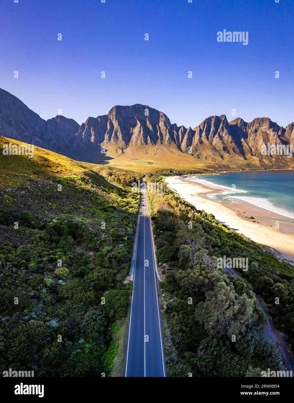 Aerial view of Kogel Bay in Western Cape Province in South Africa Stock ...