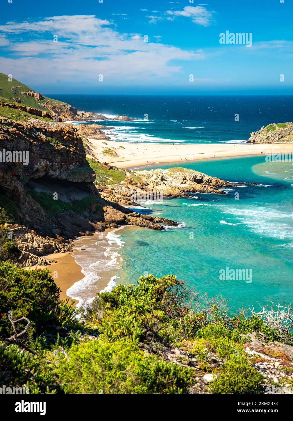 View of the hike from Robberg Nature Reserve in the Western Cape ...