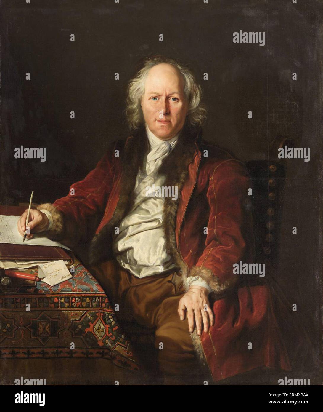 Portrait of Thomas de Granger circa 1716 by Jacob van Schuppen Stock ...