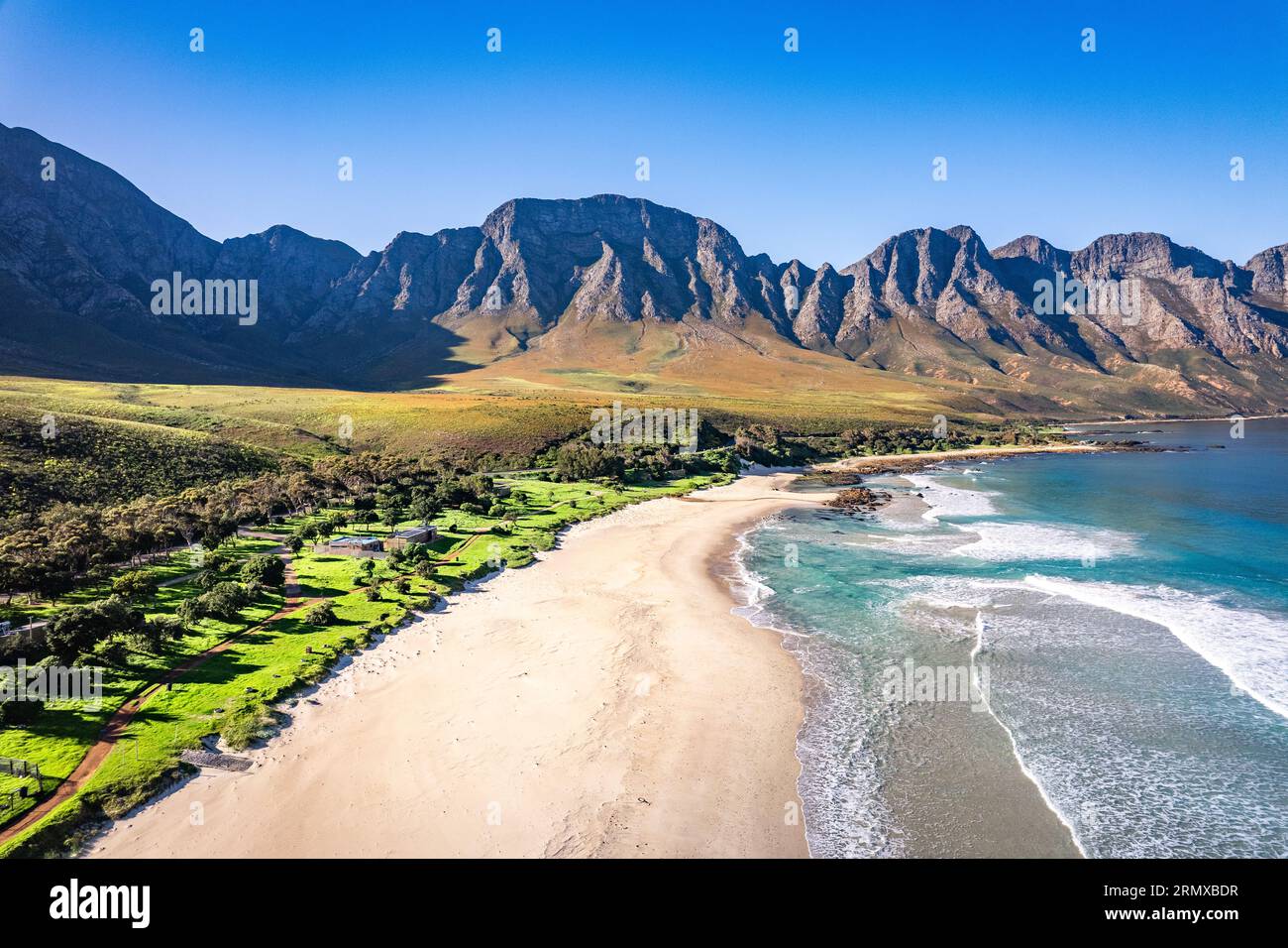 Aerial view of Kogel Bay in Western Cape Province in South Africa Stock ...