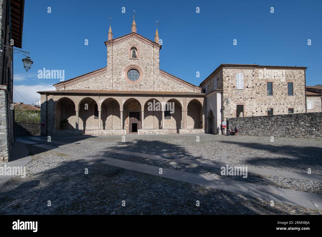 Bobbio, province of Piacenza: Concathedral of Santa Maria Assunta Stock ...