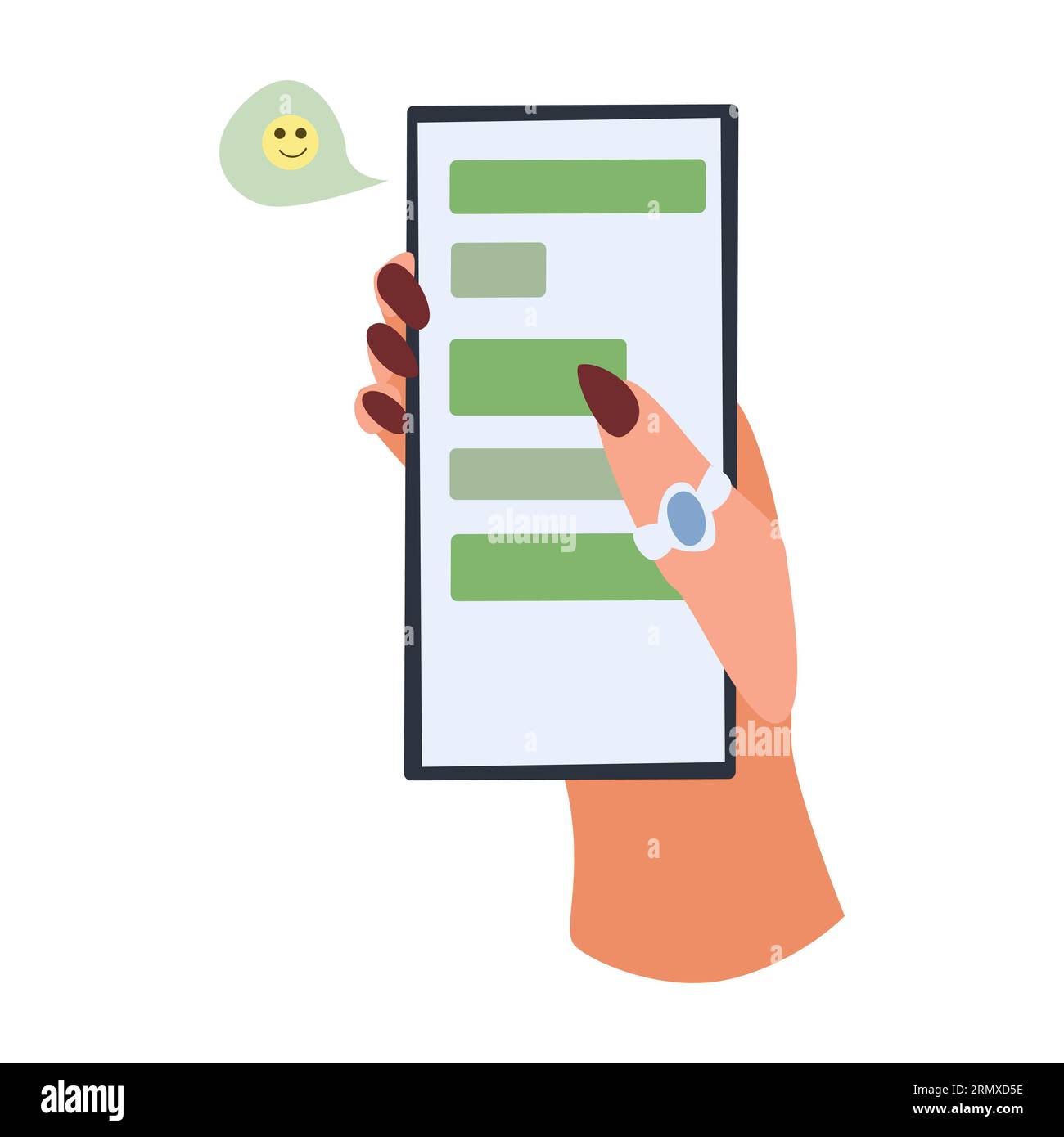 Mobile messengers Cut Out Stock Images & Pictures - Alamy