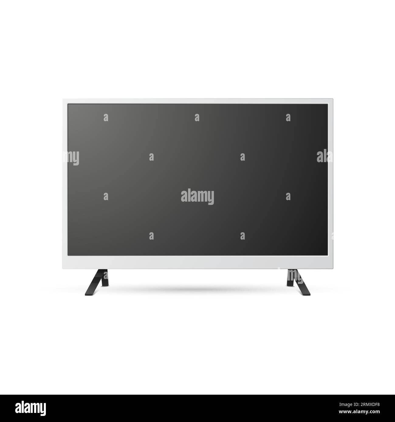 Vector 3d Realistic Modern TV Screen. Minimalistic Stylish Lcd Panel ...
