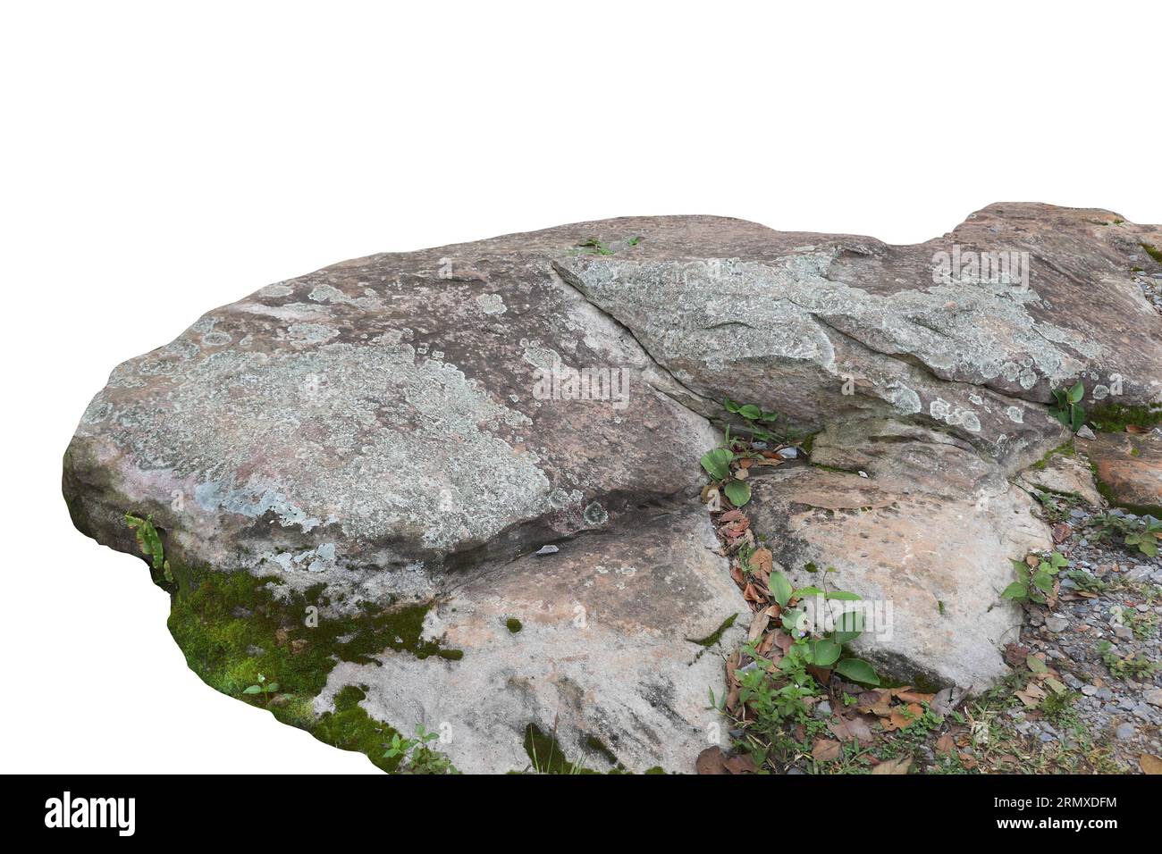 rock isolated on white background Stock Photo - Alamy