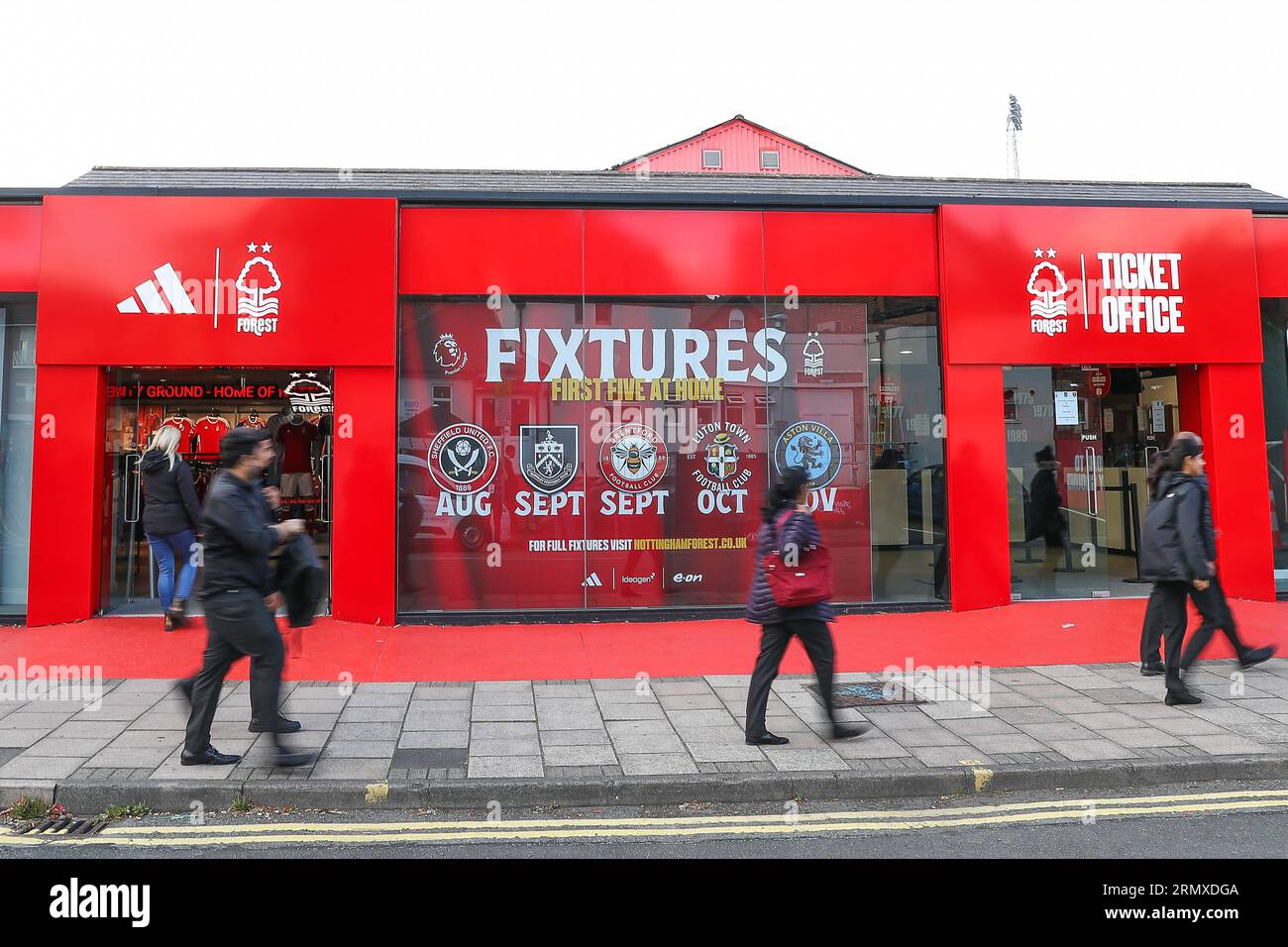 The Nottingham Forest Club Shop ahead of the Carabao Cup match ...