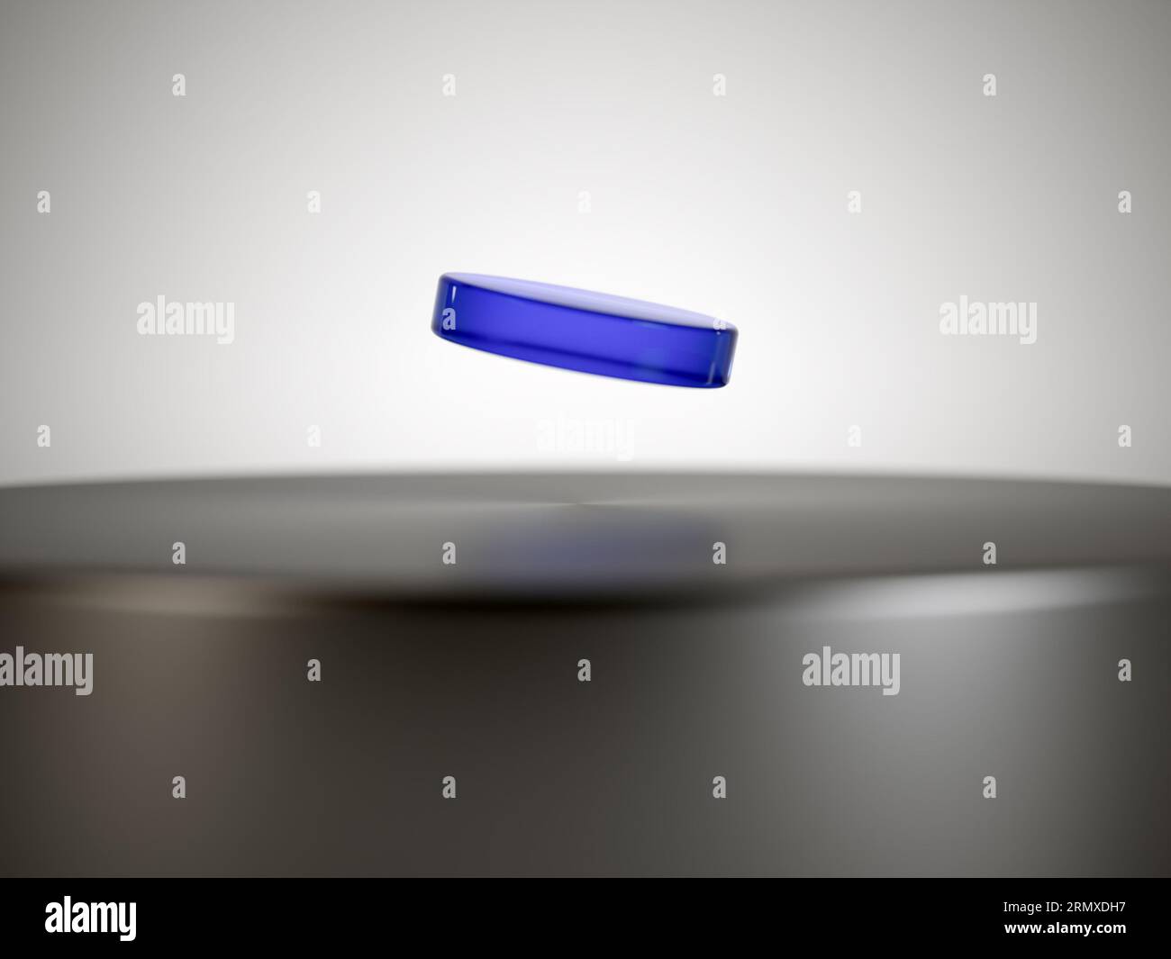 CGI illustration of a superconducting crystal LK99, perfect shape and ...