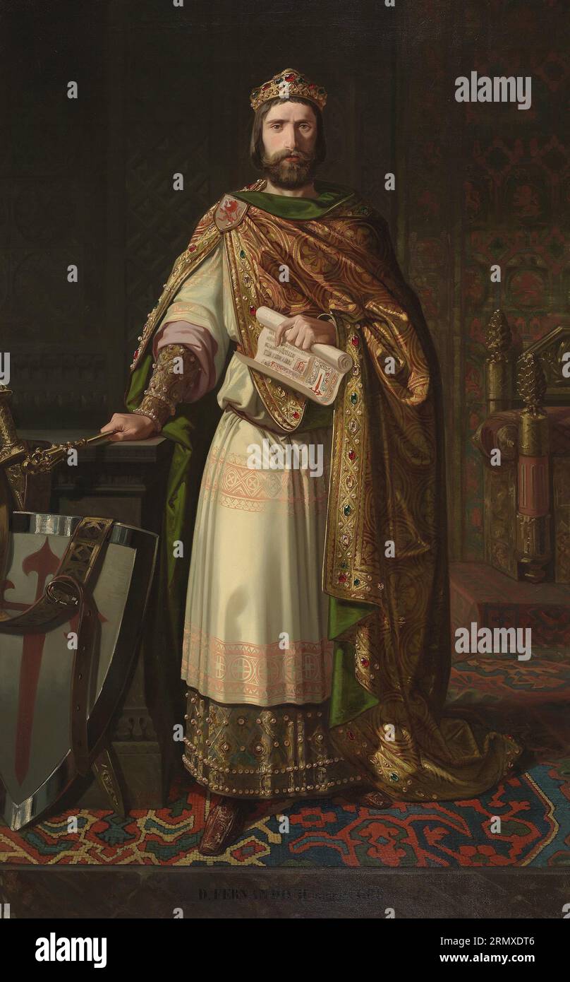 Fernando II rey de León 1851 by Isidoro Lozano Stock Photo - Alamy