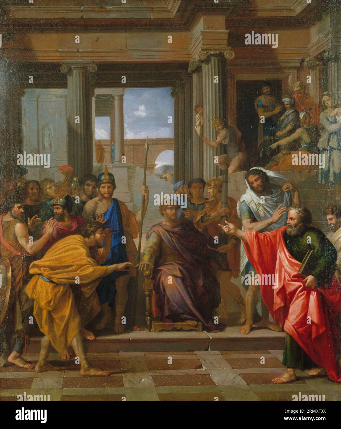 Saint Paul rend aveugle le faux prophète Barjésu circa 1650 by Nicolas ...