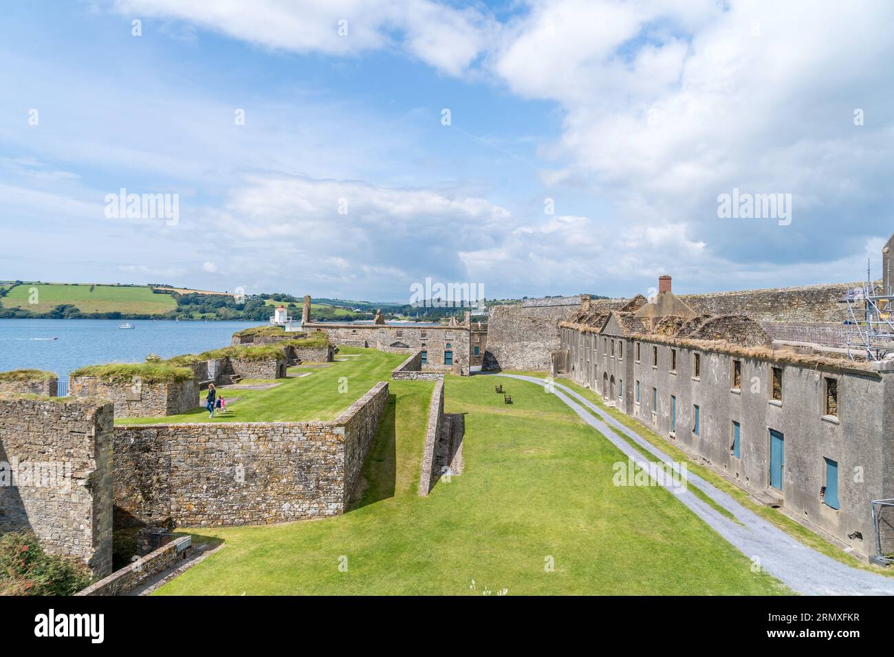Roofless barracks and gun positions at Charles fort Kinsale Ireland ...