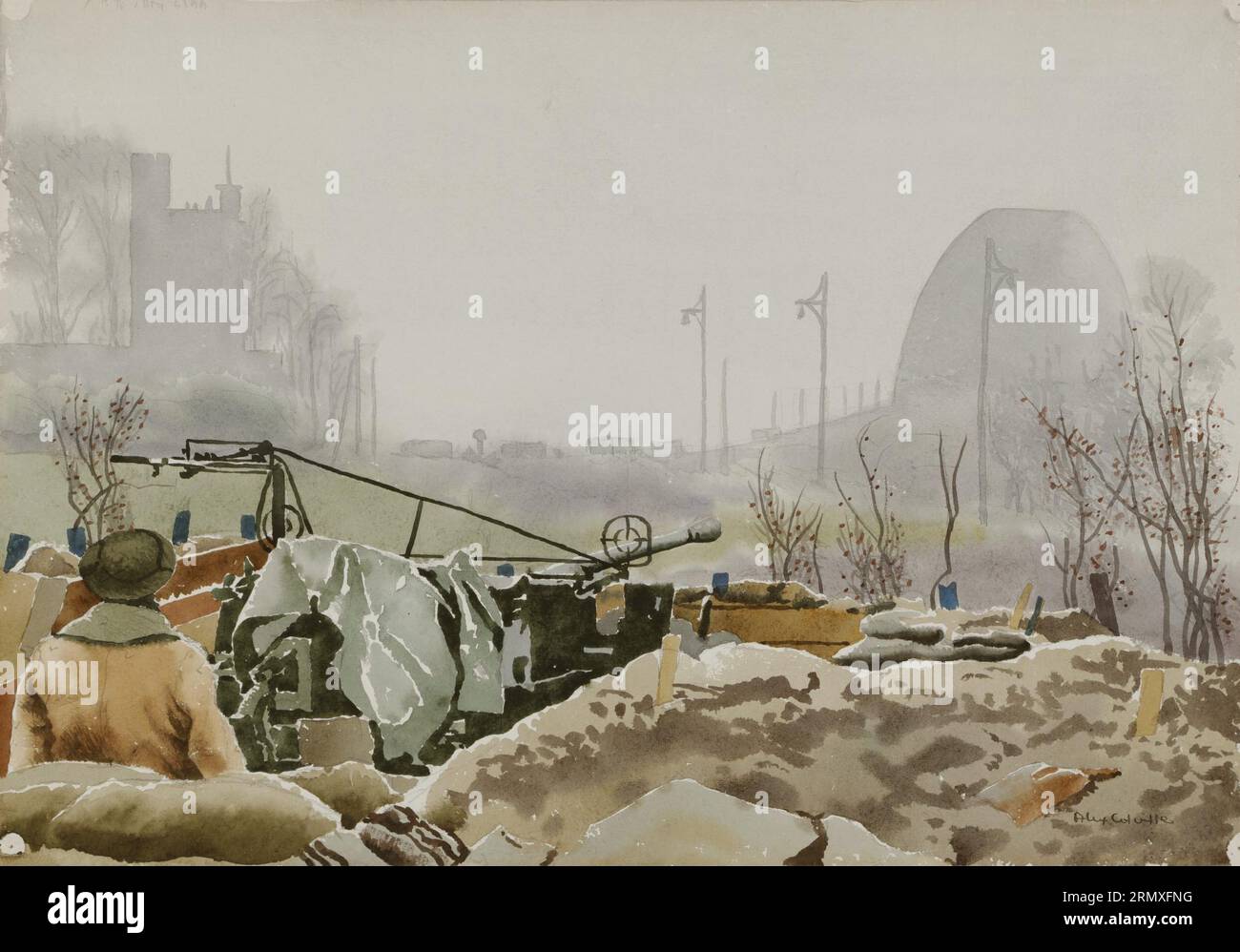 ANTI-AIRCRAFT GUN NEAR NIJMEGEN BRIDGE 20 December 1944 by Alex ...
