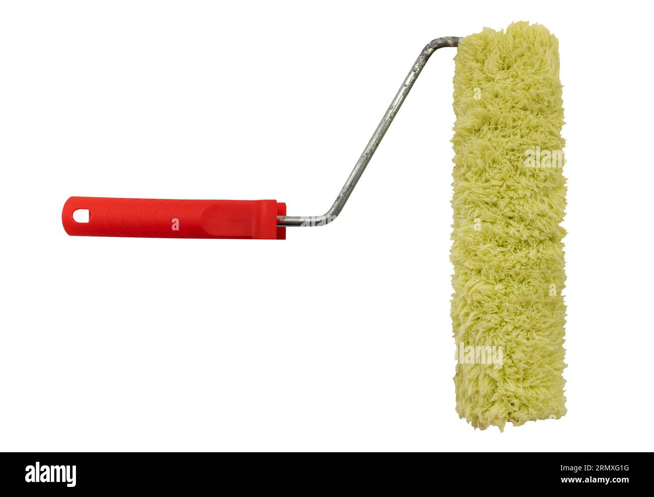 Paint roller for painting on a white background. Repair. Roller Stock ...